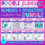 Numbers and Operations in Base Ten 2nd Grade Google Slides Distance ...