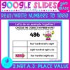 Numbers to 1000 Read and Write Expanded Form Google Slides Distance ...